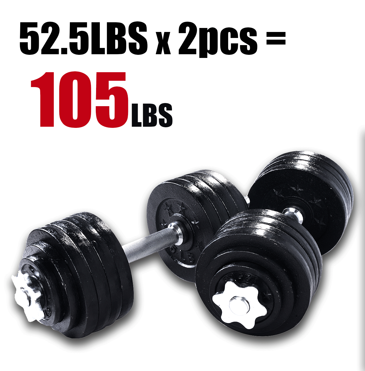 New Starring 65 105 200 Lbs dumbbells | eBay
